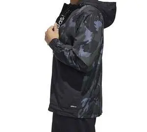 Adidas Hooded Track Jacket With Camouflage Print