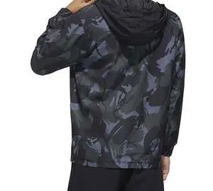 Adidas Hooded Track Jacket With Camouflage Print
