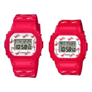 Casio Baby-g Watch Retro/classic/graffiti Design - Red