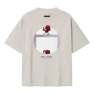 Fear Of God X Nba X Barkley Hendricks 90s T-shirt - Heather Stone