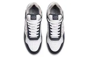 Dior B27 Low-top Sneaker In Smooth Calfskin - Navy/white