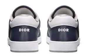 Dior B27 Low-top Sneaker In Smooth Calfskin - Navy/white