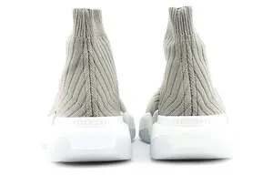 Balenciaga Speed 2.0 Rib-knit Trainers - Grey/white