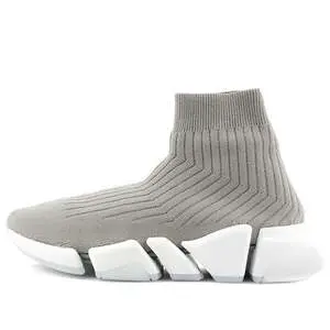 Balenciaga Balenciaga Speed 2.0 Rib-Knit Trainers Grey/white