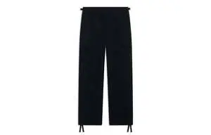 LI-NING Loose Fit Cargo Pants With Graphic Detail - Black/white