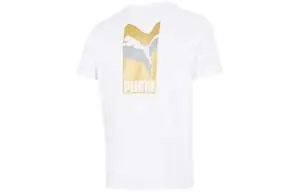 PUMA Alphabet Printing Casual Sports Short Sleeve