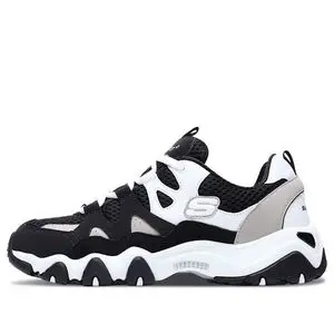 Sketchers D'lites 2.0 Low Top Sneakers - Black/white/grey