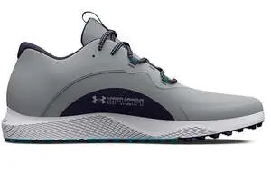 Under Armour Charged Draw 2 Spikeless Golf Shoes - Mod Grey/midnight Navy