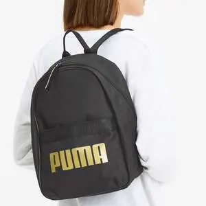 PUMA Core Base Backpack - Black/gold
