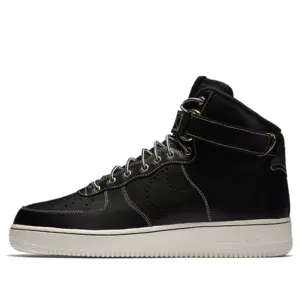 Nike Force 1 High Top Sneakers - Black/sail