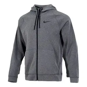 Nike Dri-fit Full-zip Training Hoodie - Grey