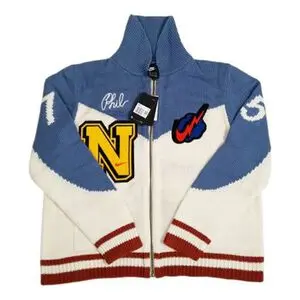 Nike Knit Zipper Jacket - Bluewhite