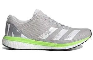 Adidas Adizero Boston 8 Athletic Sneakers - Grey/white/green