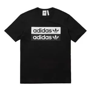 Adidas Originals Vocal Logo Printing Short Sleeve - Black