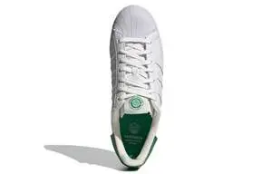 Adidas Superstar Athletic Sneakers - White/green