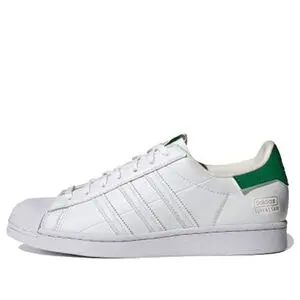 Adidas Superstar Athletic Sneakers - White/green