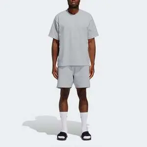 Adidas X Pharrell Basics Short-sleeved Embroidered T-shirt 'grey - Light Gray