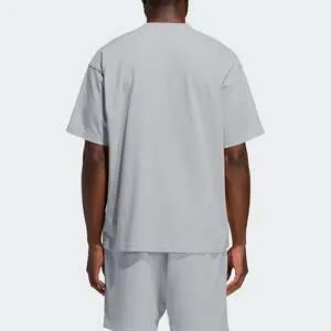 Adidas X Pharrell Basics Short-sleeved Embroidered T-shirt 'grey - Light Gray