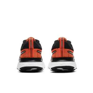Nike React Infinity Run Flyknit 2 "bright Mango Black" Athletic Sneakers - Black/orange