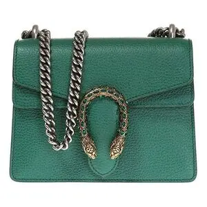 Gucci Dionysus Tiger Head Chain Shoulder Bag - Green