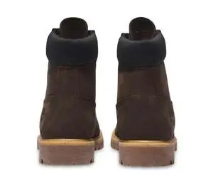 Timberland Premium 6 Inch Waterproof Nubuck Boots - Brown/black