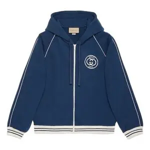 Gucci Cotton Jersey Sweatshirt With Patch - Blue