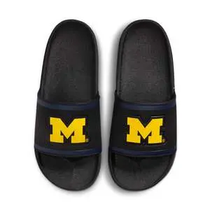 Nike Offcourt Slide 'michigan - Black/college Navy/amarillo
