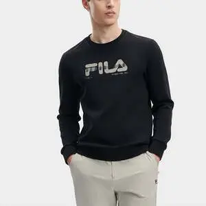 FILA Core Design Museum Denmark White Line Pullover Sweater