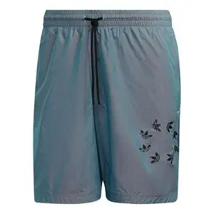 Adidas Originals Woven Sports Shorts With Logo Detail - Grayblue