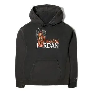 JORDAN X Cactus Jack Travis Scott Mj Fleece Hoodie - Black