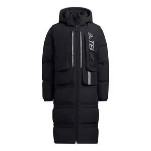 Adidas Down Feather Detachable Vest And Long Hooded Jacket - Default Color
