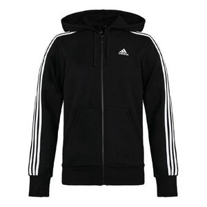 Adidas 3-stripes Fleece Hoodie - Black