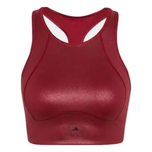 Adidas By Stella Mccartney Shiny Training Crop Top - Copper