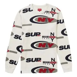 Supreme Fw18 Ny Waffle Thermal Sweater - White