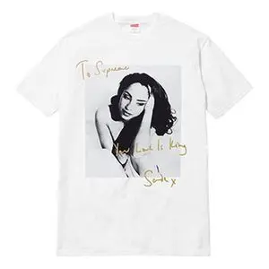 Supreme Ss17 Sade Tee Character Printing Short Sleeve - White