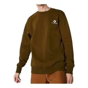 CONVERSE Star Chevron Embroidered Crewneck Sweatshirt - Olive Green