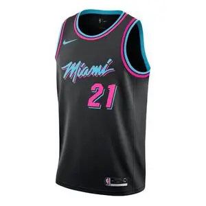 Nike Miami Heat 21 Jersey - Black