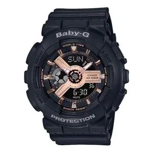 Casio Baby-g Ba-110rg-1a Shock Resistant Watch - Black