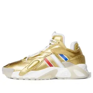 Adidas Streetball High Top Sneakers - Gold/blue/red