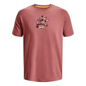 Under Armour Curry Comic Fill Short Sleeve T-shirt 'red Fusion