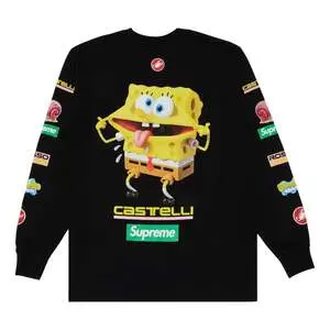 Supreme X Spongebob Squarepants X Castelli Racing Long-sleeve T-shirt