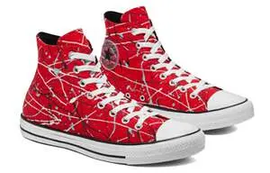 CONVERSE Chuck Taylor All Star Archive Paint Splatter High Top Sneakers - Red