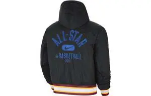 Nike Solid Color Hooded Jacket Black