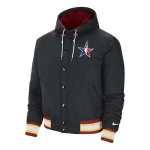 Nike Solid Color Hooded Jacket Black - Default Color