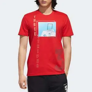 Adidas Neo M Cs Ris Tee Sports Short Sleeve Red