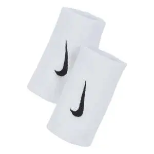 Nike Swoosh Doublewide Wristbands - White/black