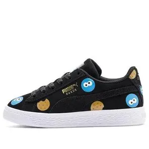 PUMA Sesame Street 50 Suede Badge Ps Low Top Sneakers - Black