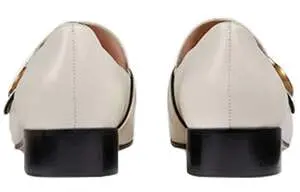 Gucci Double G Leather Loafers - White