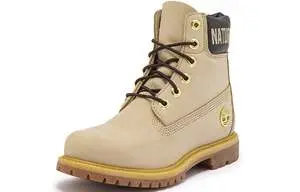 Timberland Inch Premium Lace Up Boots - Beige/black/gold