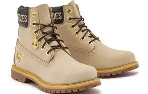Timberland Inch Premium Lace Up Boots - Beige/black/gold